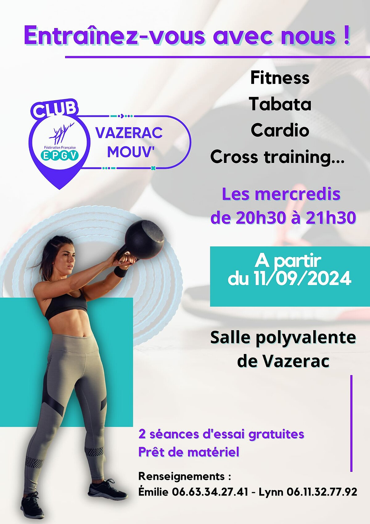 Reprise du club de gym vazerac MOUV' - Vazerac